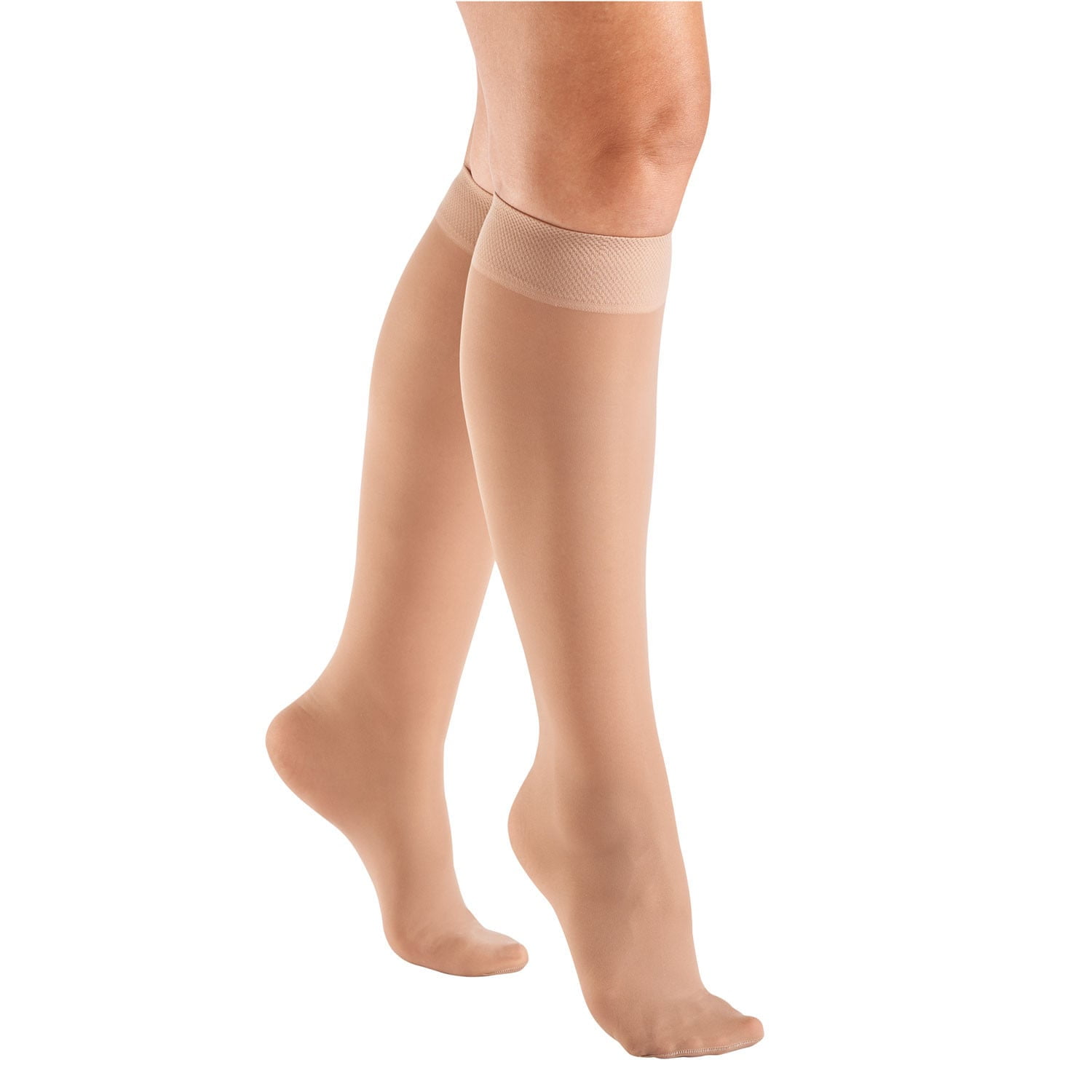 Womens Sheer Compression Stockings Mild Knee High Support Hose by ...