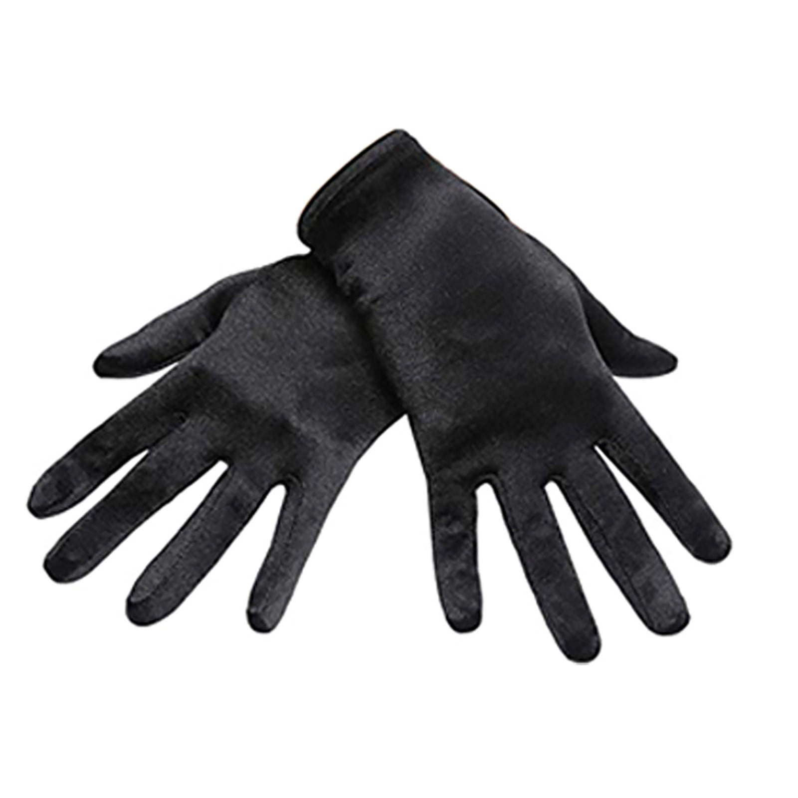 Womens Short Satin Opera Gloves Formal Dancing Gloves for Wedding ...