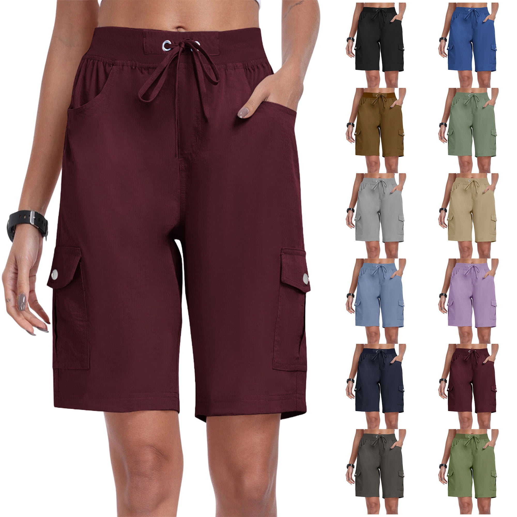 Womens Shorts Clearance with Pockets Loose Casual Dressy Lightweight ...