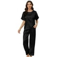 Womens Silk Satin Pajama Set, PUTUO Womens Pajamas, Soft Luxurious ...