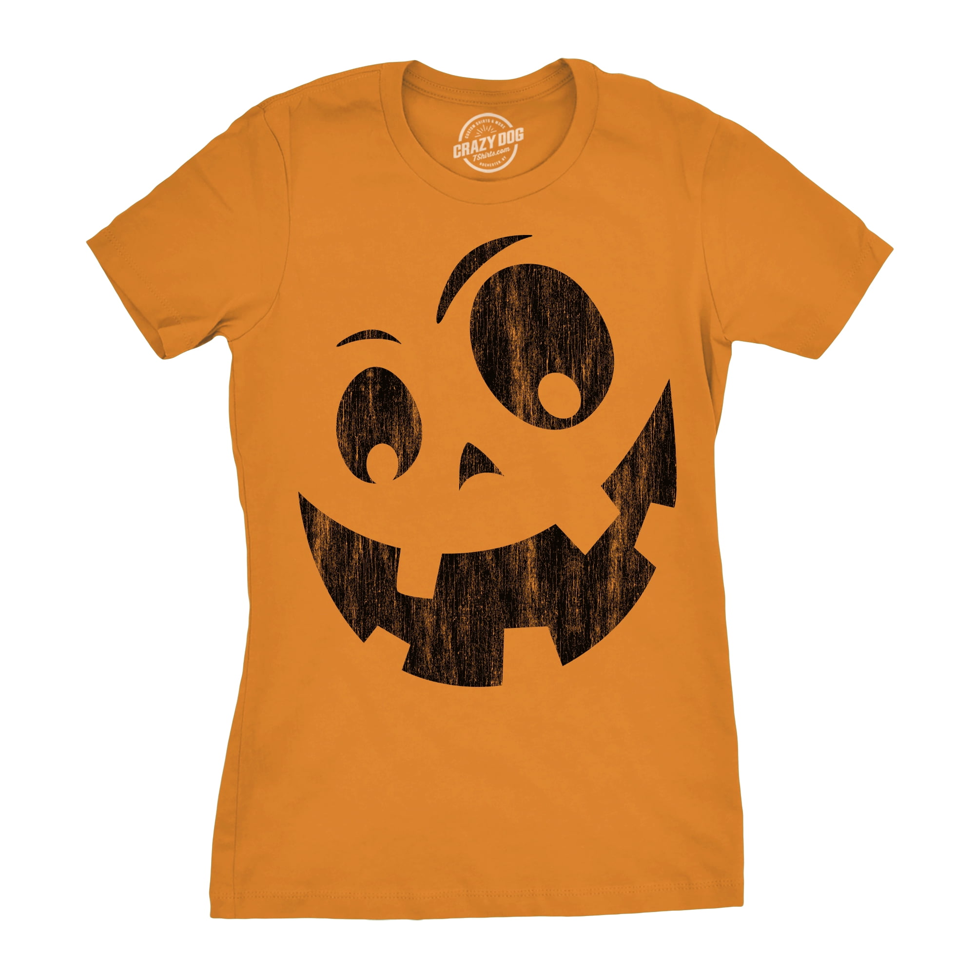Womens Silly Jack Pumpkin T Shirt Funny Halloween Jack O Lantern Goofy ...