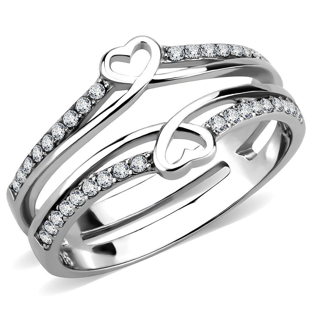 Womens Silver Rings High polished (no plating) 316L Stainless Steel ...