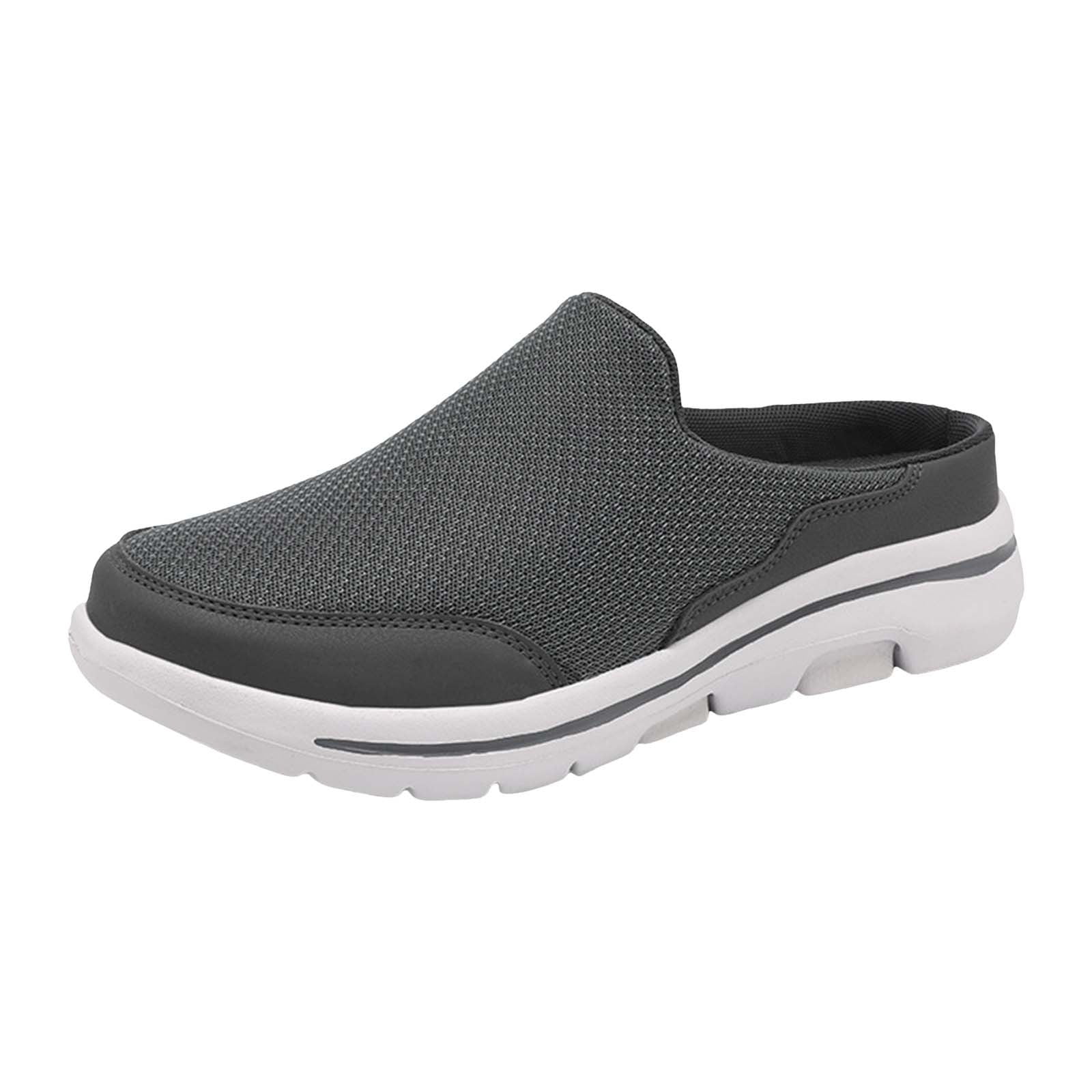 Womens Slip on Sneakers Air-Cushion Slip-On Walking Shoes Breathable ...