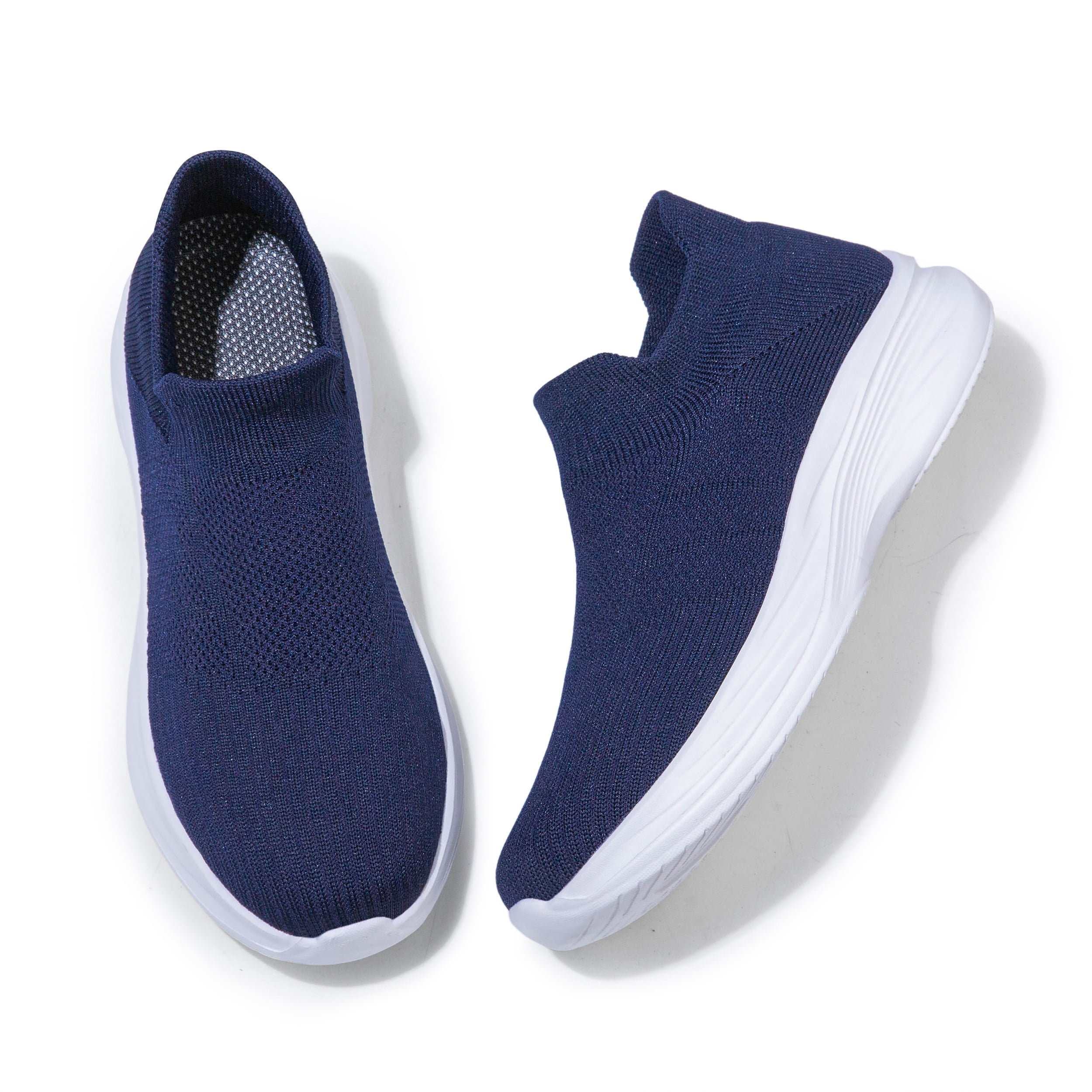 AFB Womens Slip on Walking Shoes Comfort Lightweight Breathable Sock ...