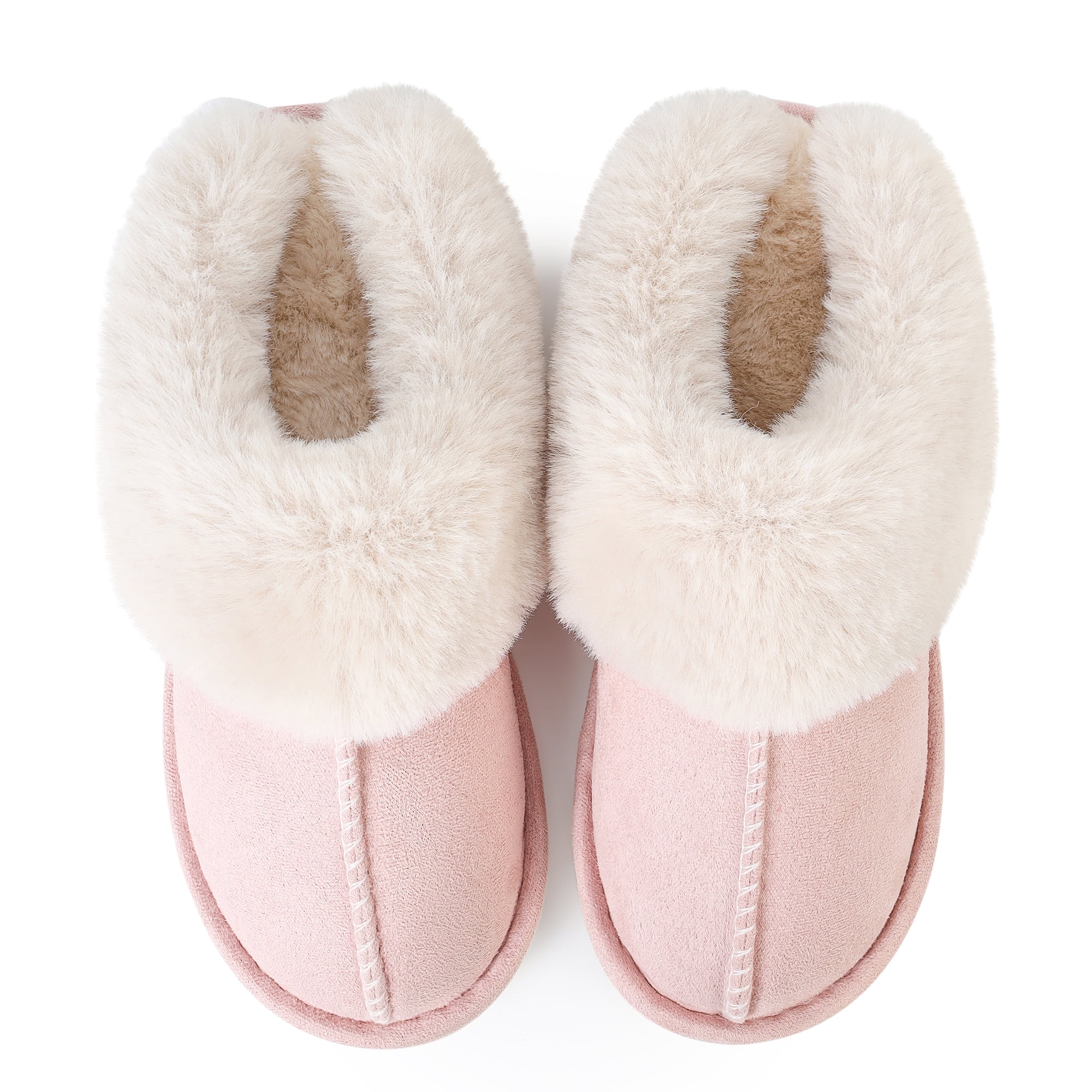 Womens Slipper Memory Foam Fluffy Soft Warm Slip On House Slippers,Anti ...