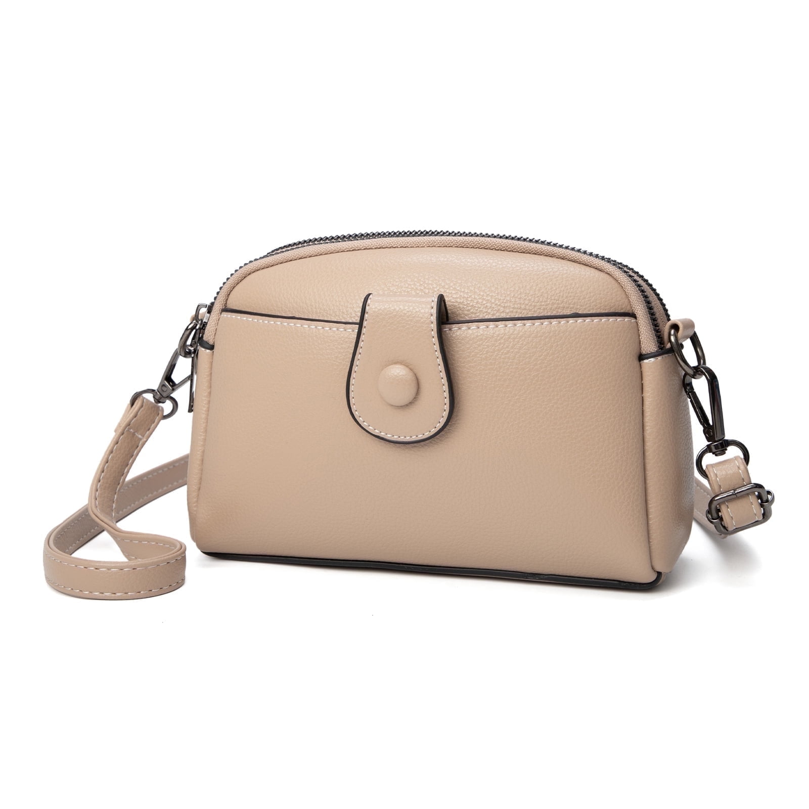 Cheruty Women's Vegan Leather Crossbody Bag, Small Shoulder Handbag ...