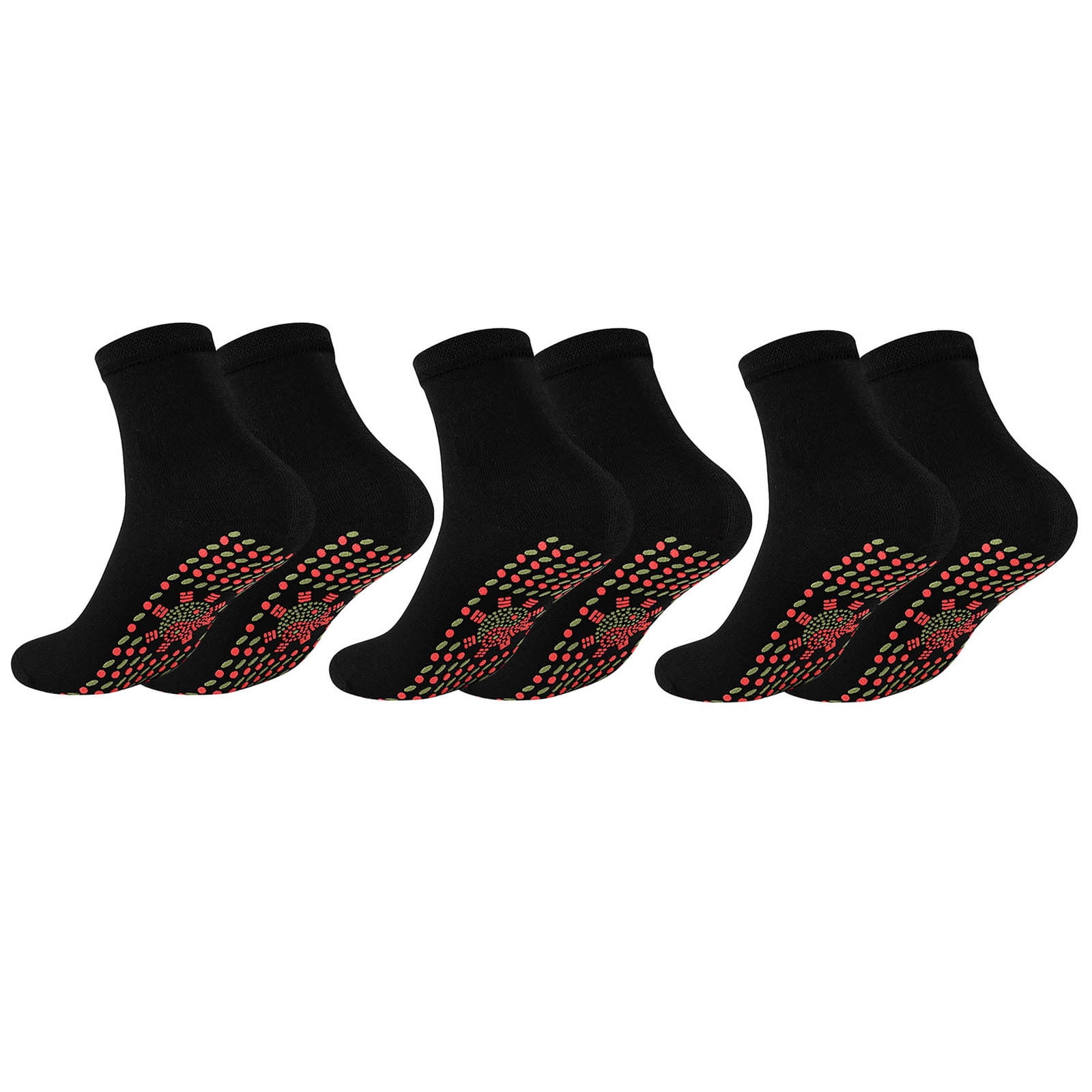 Womens Socks 3 Pairs Heated Sock Tourmaline Self-heating Comfortable ...
