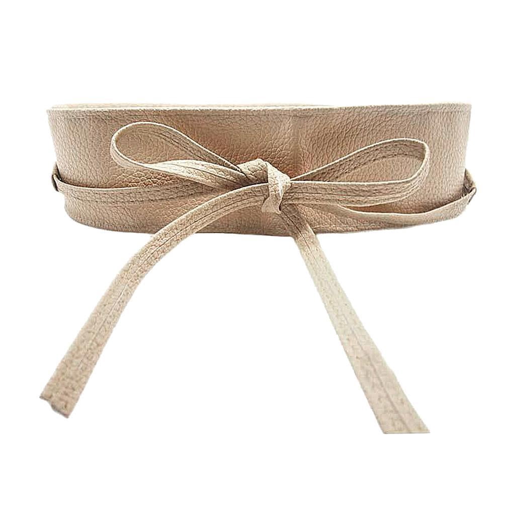 Womens Soft Faux Leather Wrap Around Obi Waist Band Belt - Walmart.com