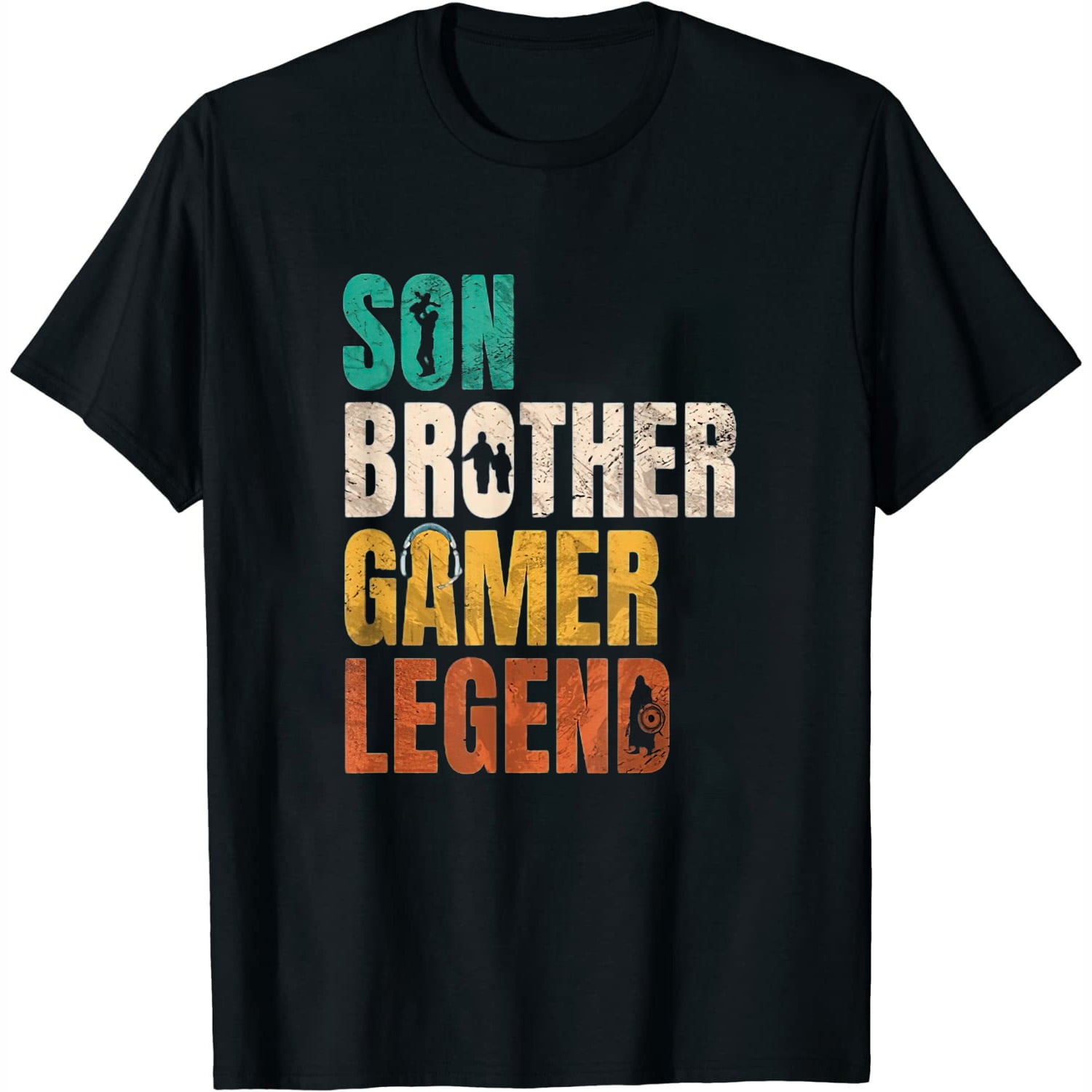 Womens Son Brother Video Gamer Legend Matching Family Game Graphic T ...