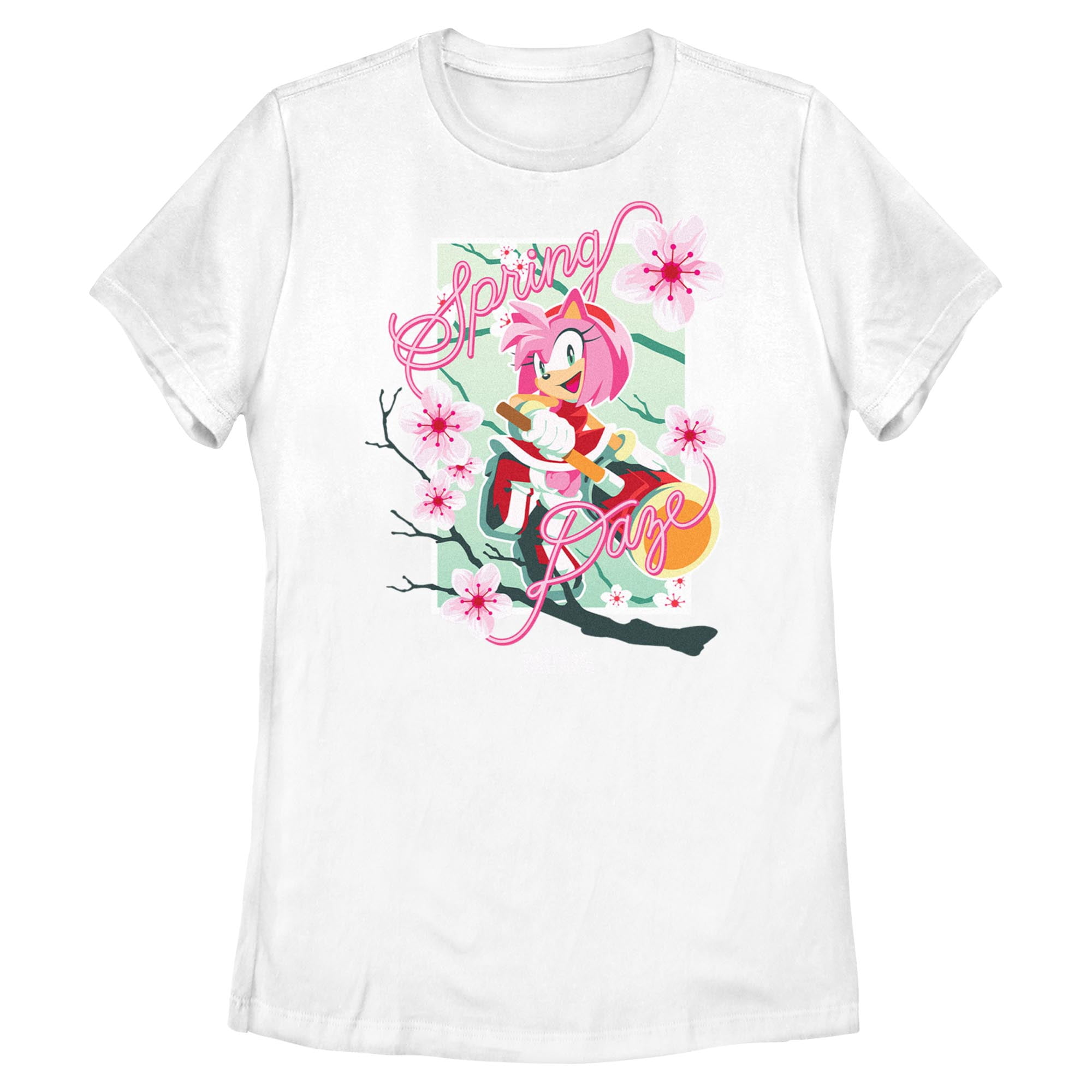Womens Sonic the Hedgehog Spring Daze Amy T Shirt - Walmart.com