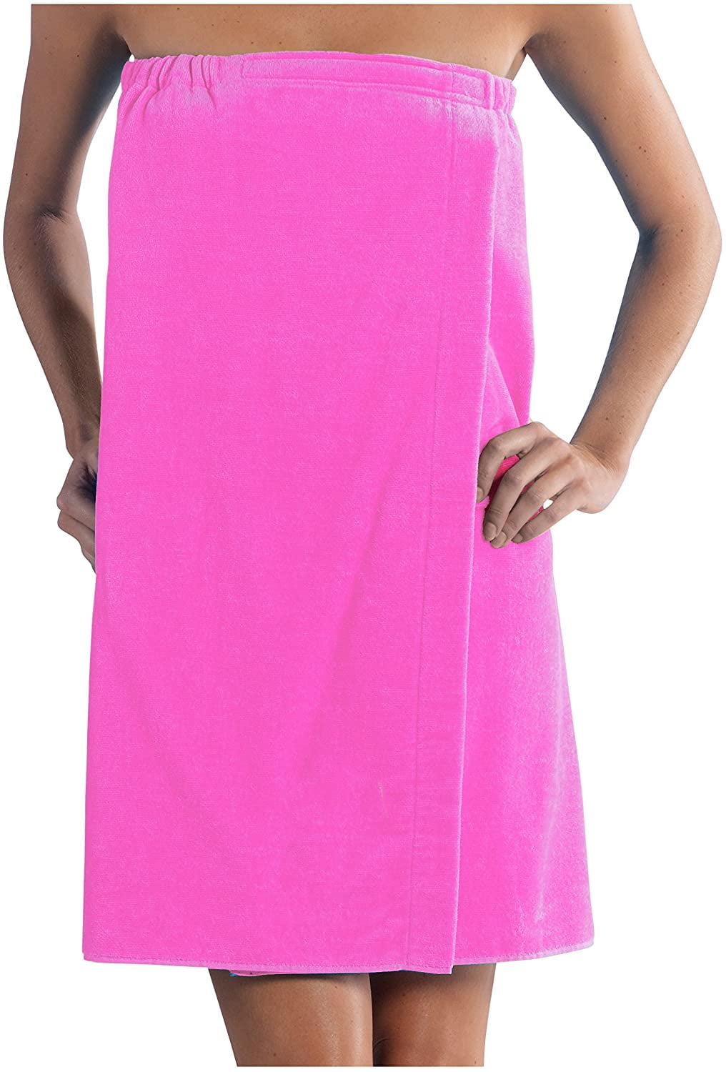 Womens Spa Wrap, Terry Cotton Wraps, Pink, S/M Size - Walmart.com