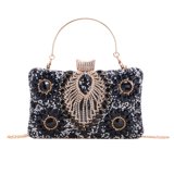 Womens Sparkly Rhinestone Sequin Glitter bag Clutch Evening Handbag ...