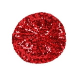 Womens Sparkly Sequin Beret Hat Fashion Fun Stretch Beanie Cap Headwear ...