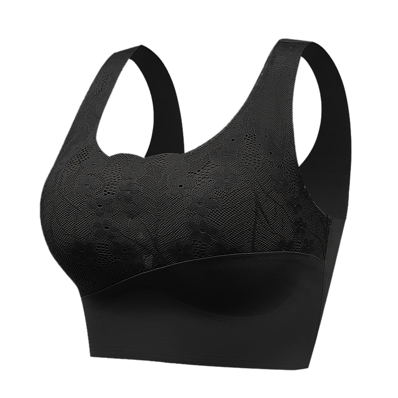 Womens Sport Bras Padded Bra Feature V-Neck Wire-Free Bra Style W-1939 ...