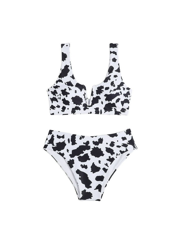 Cow Print Bathing Suit