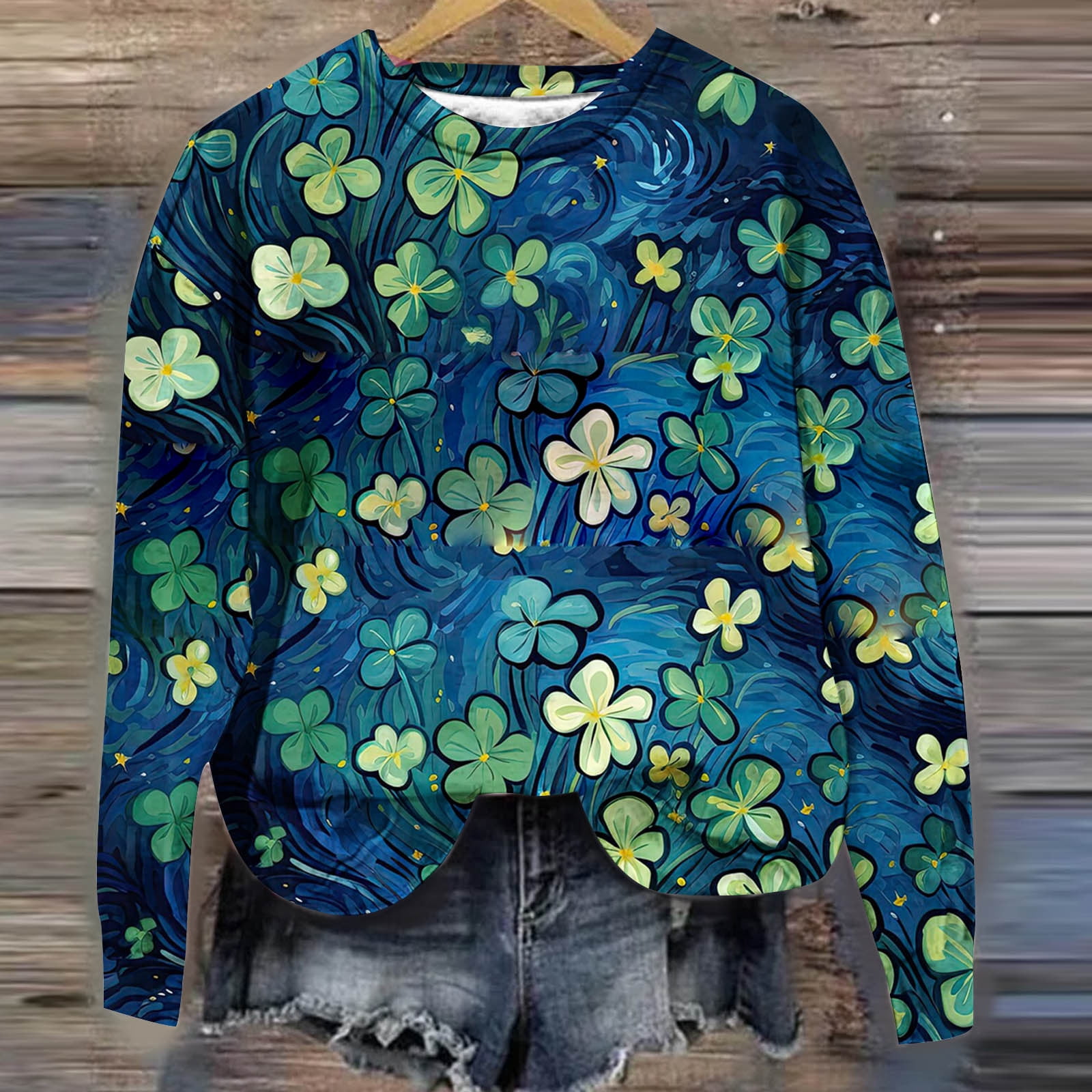 Womens St Patricks Day Shirts Women St Patricks Day Crewneck