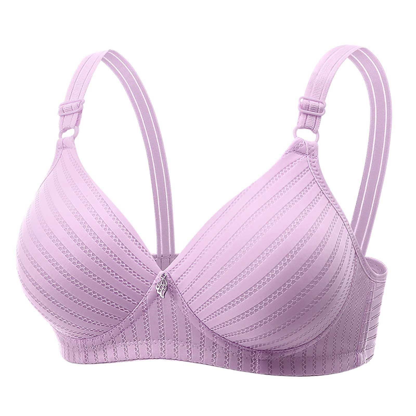 Womens Stripe Bras Push Up Bralettes Shaping & Anti-Sag Underwear ...