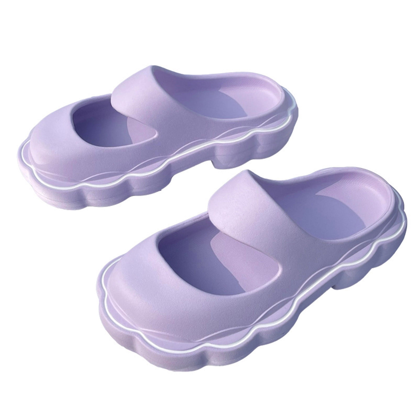 Women's Summer Slip-On Sandals, Soft Platform Clogs, Closed Toe Walking ...