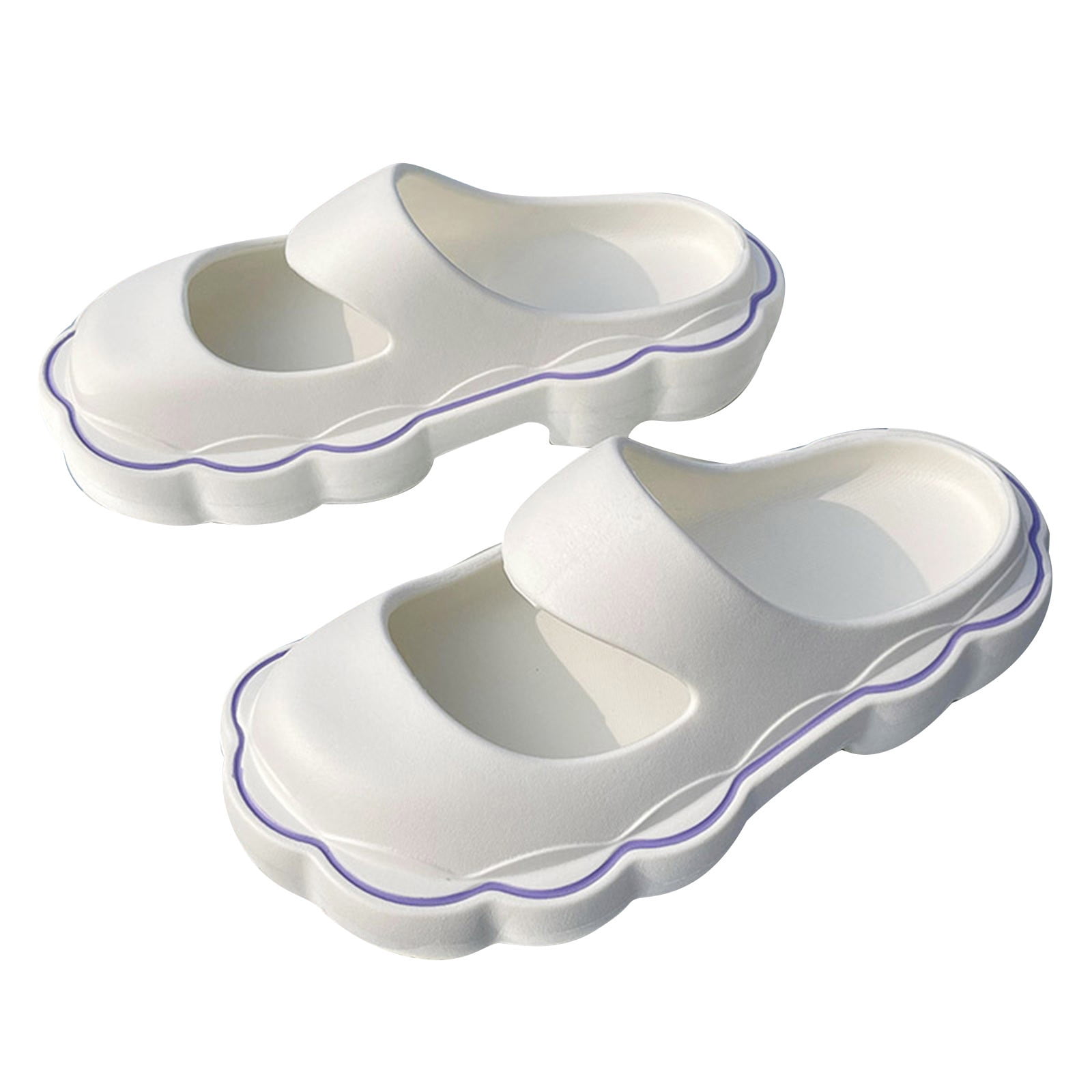 Womens Summer Slides Sandals Soft Platform Clogs Mules Comfortable ...