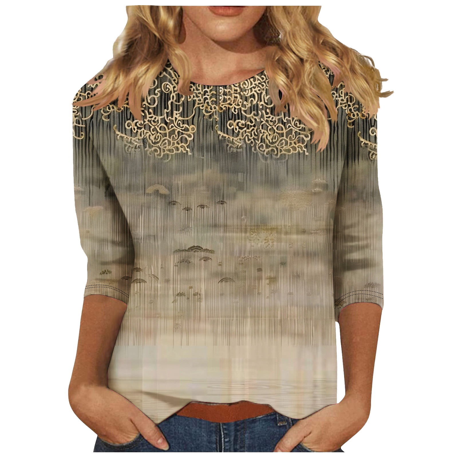 Womens Summer Tops Casual Linen Womens Blouses And Tops Womens Fashion ...