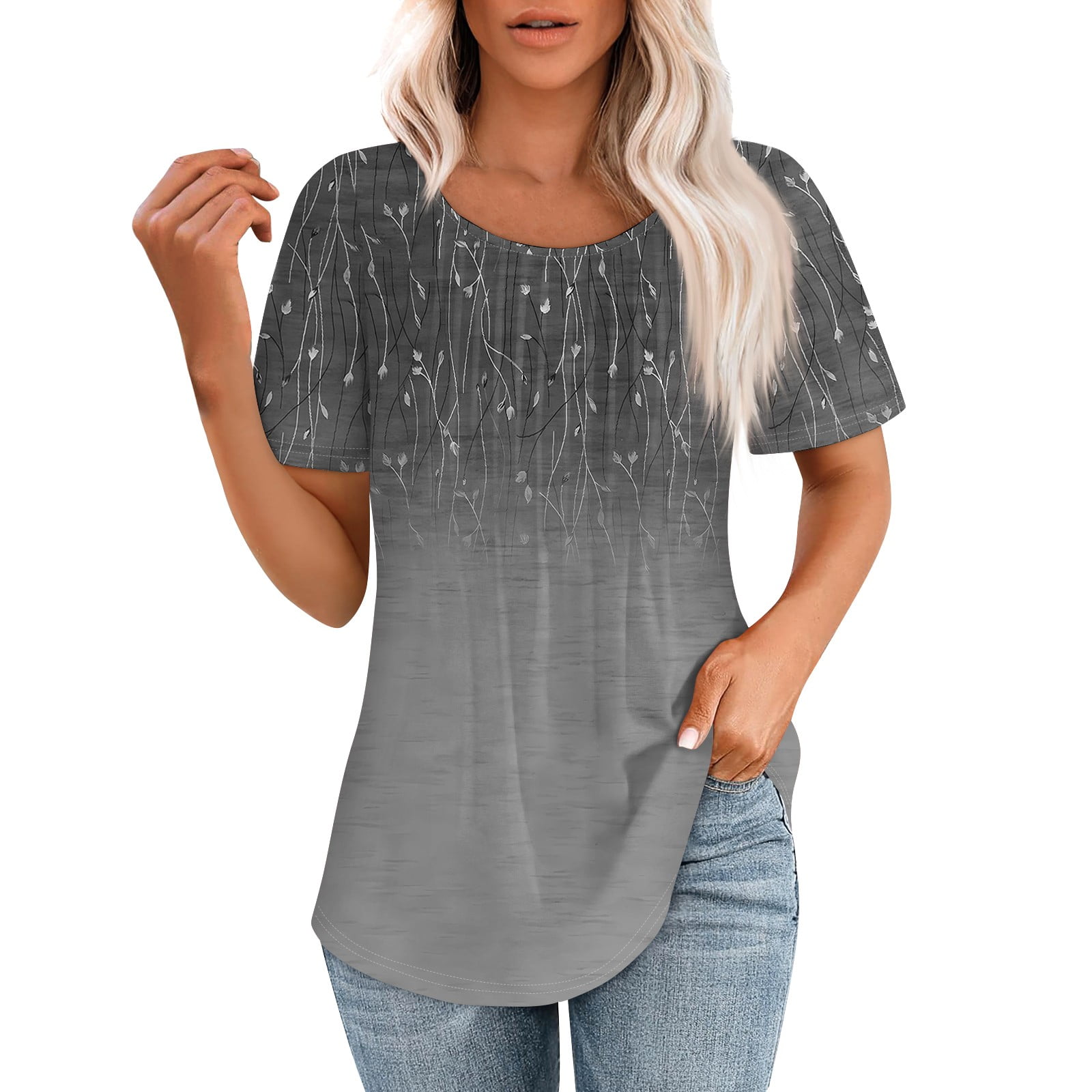 Womens Summer Tops Trendy - Walmart.com