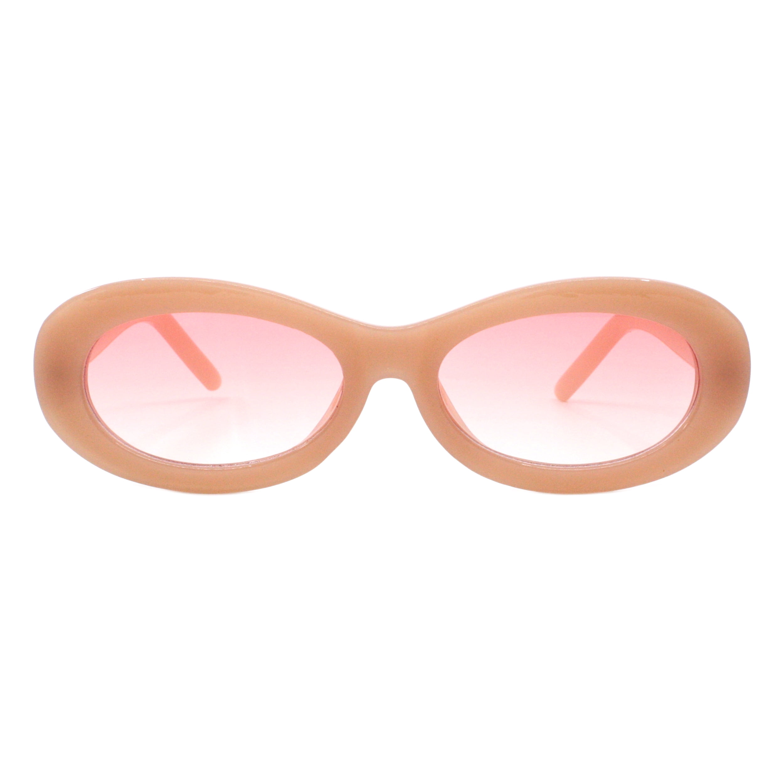 Womens Sunglasses Wide Oval Shape Retro Fashion UV 400 Peach, Pink ...