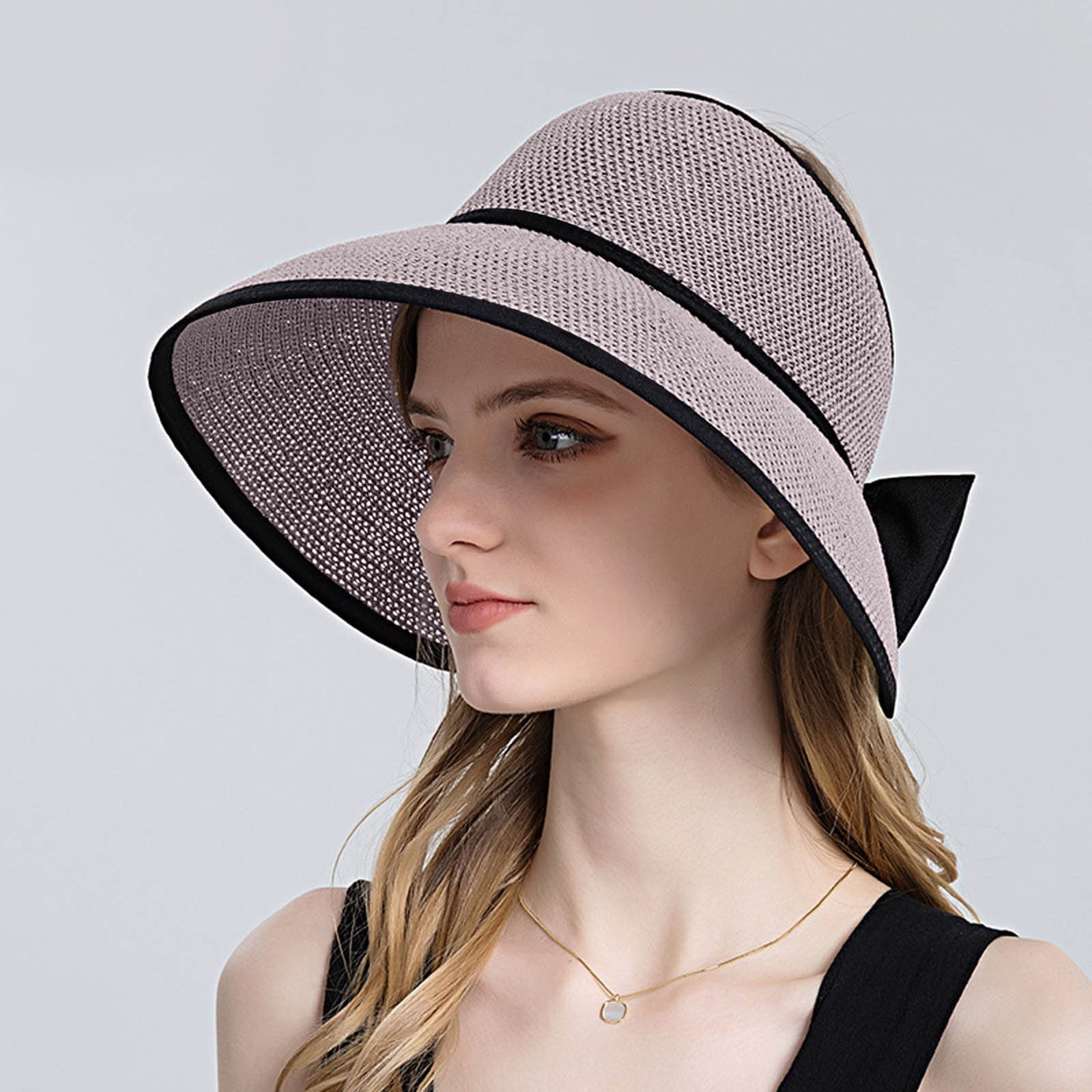 Womens Sunshade Hat Korean Edition Women Open Top Big Sunscreen Sun Hat ...