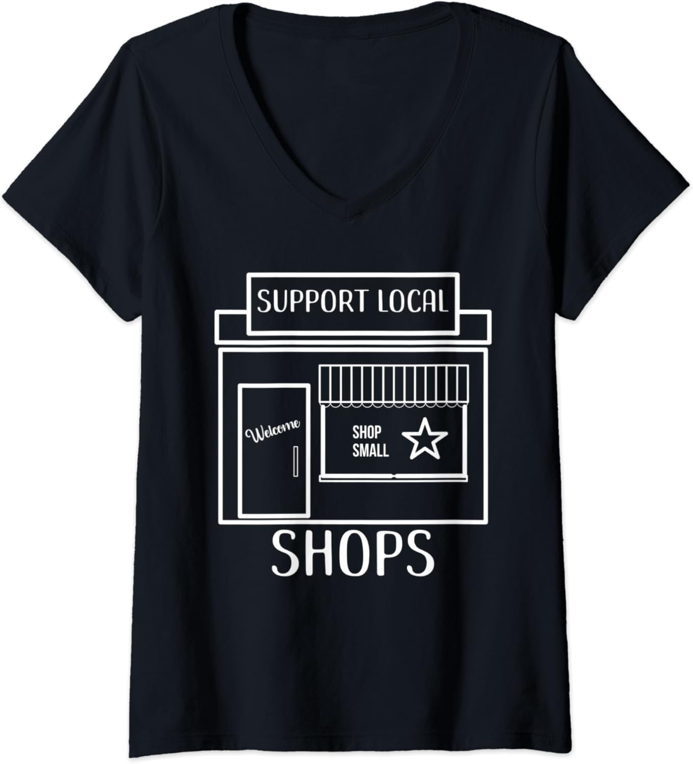 Womens Support Local Shops Small Business Saturday Brick and Mortar V ...