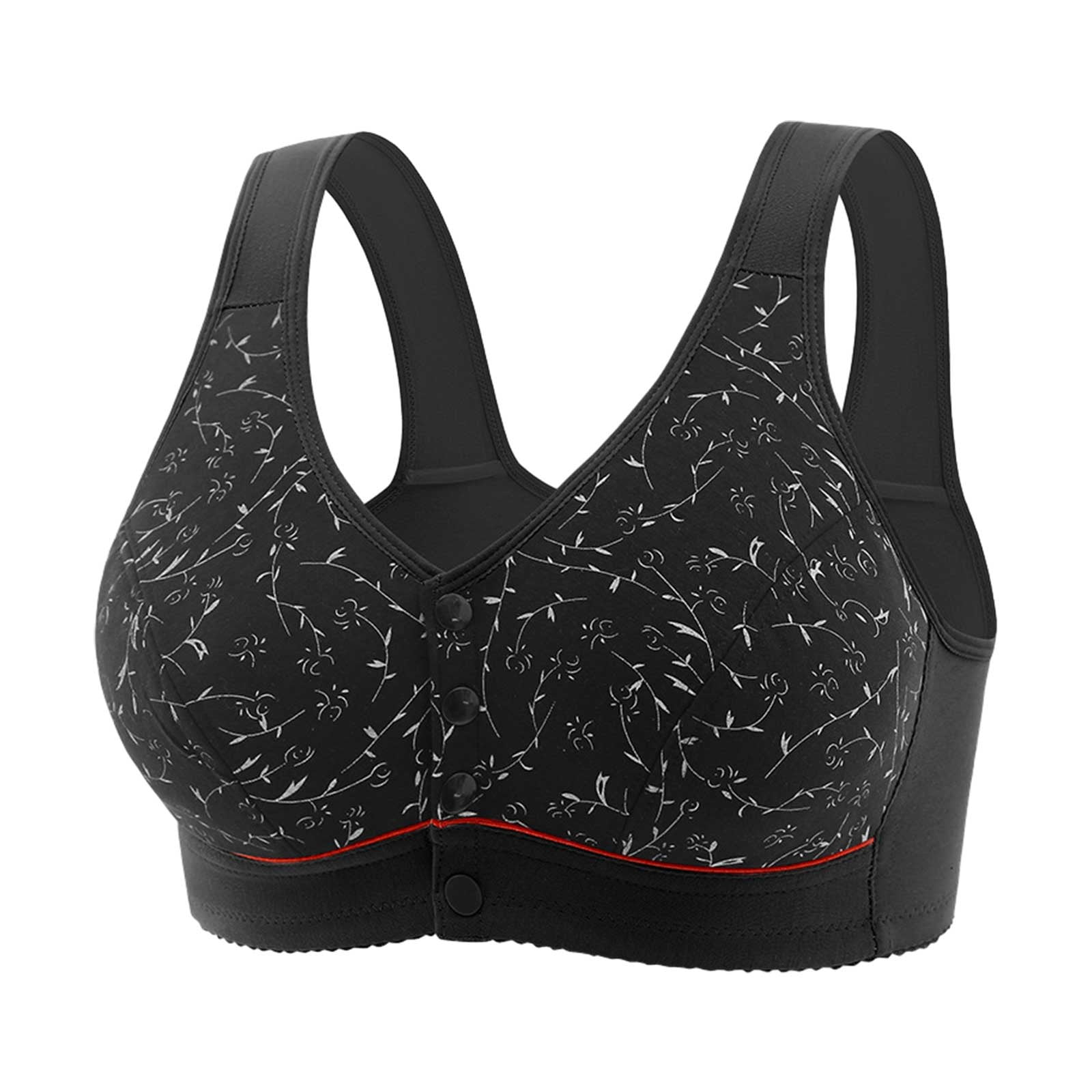 Womens Support Plus Size Bra For Sagging Breasts Uplift Front Closure