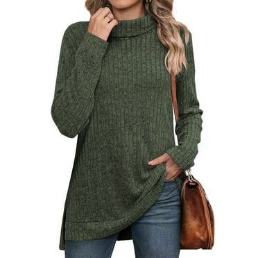 Ashirexll Long Sleeve Shirts for Women, Winter Tops for Women, Women's ...