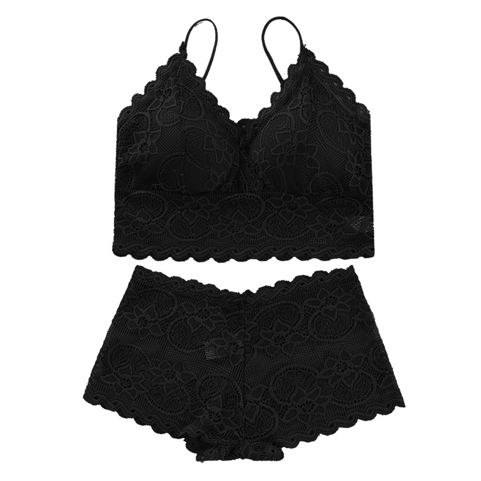 Womens Sweetness Cami Set Lace Camisole Lingerie Nightwear Sexy Pajamas Lounge Sets