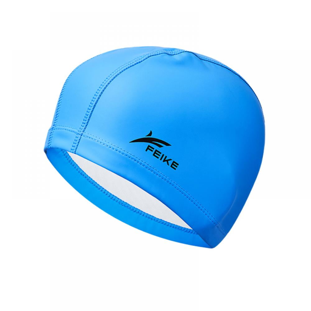 Swim Cap, Long Hair Swimming Cap, PU Swim Cap, Swim Cap for Men Women ...