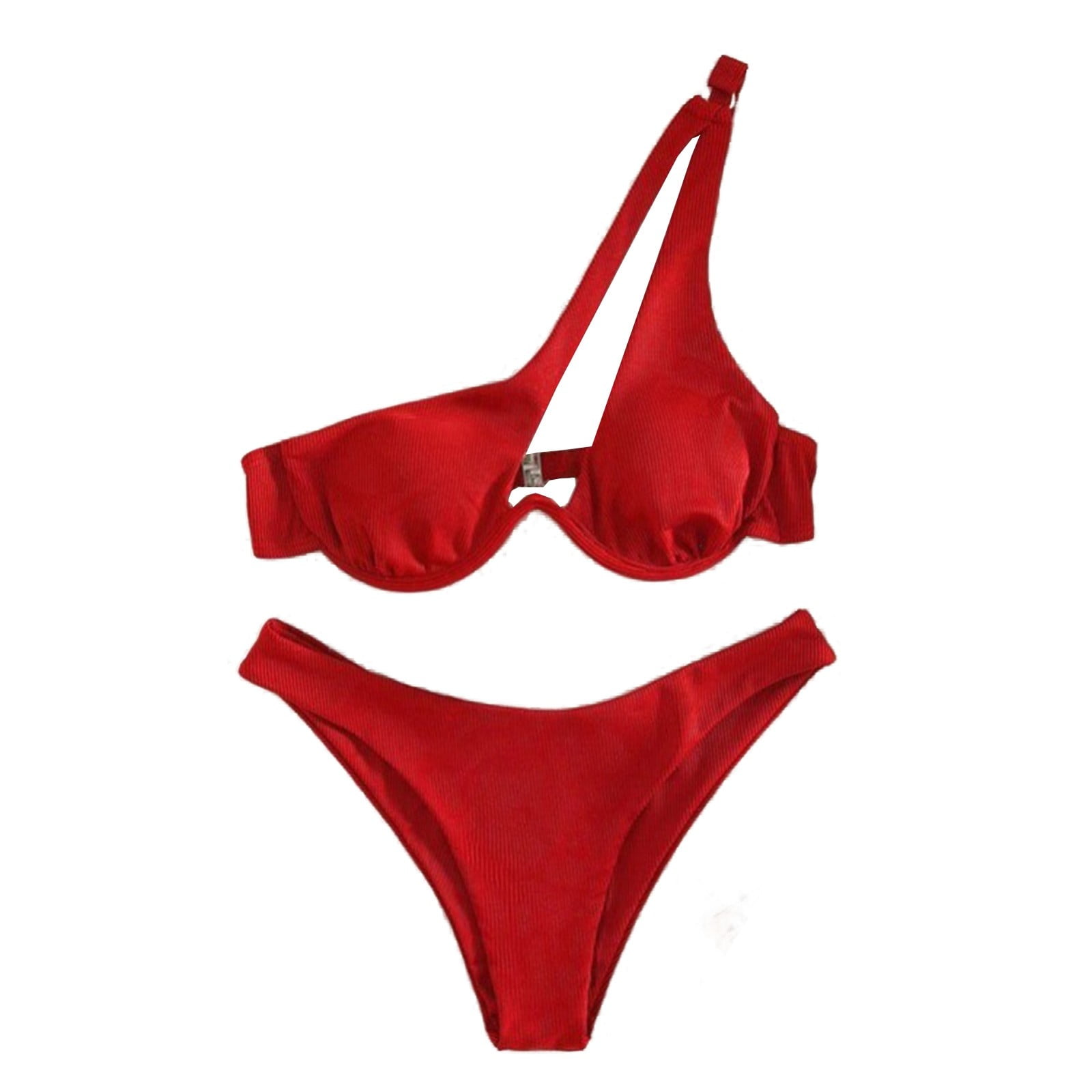 Womens Swimsuits Color Sexy'S Separates Swimsuit With Shoulder ...