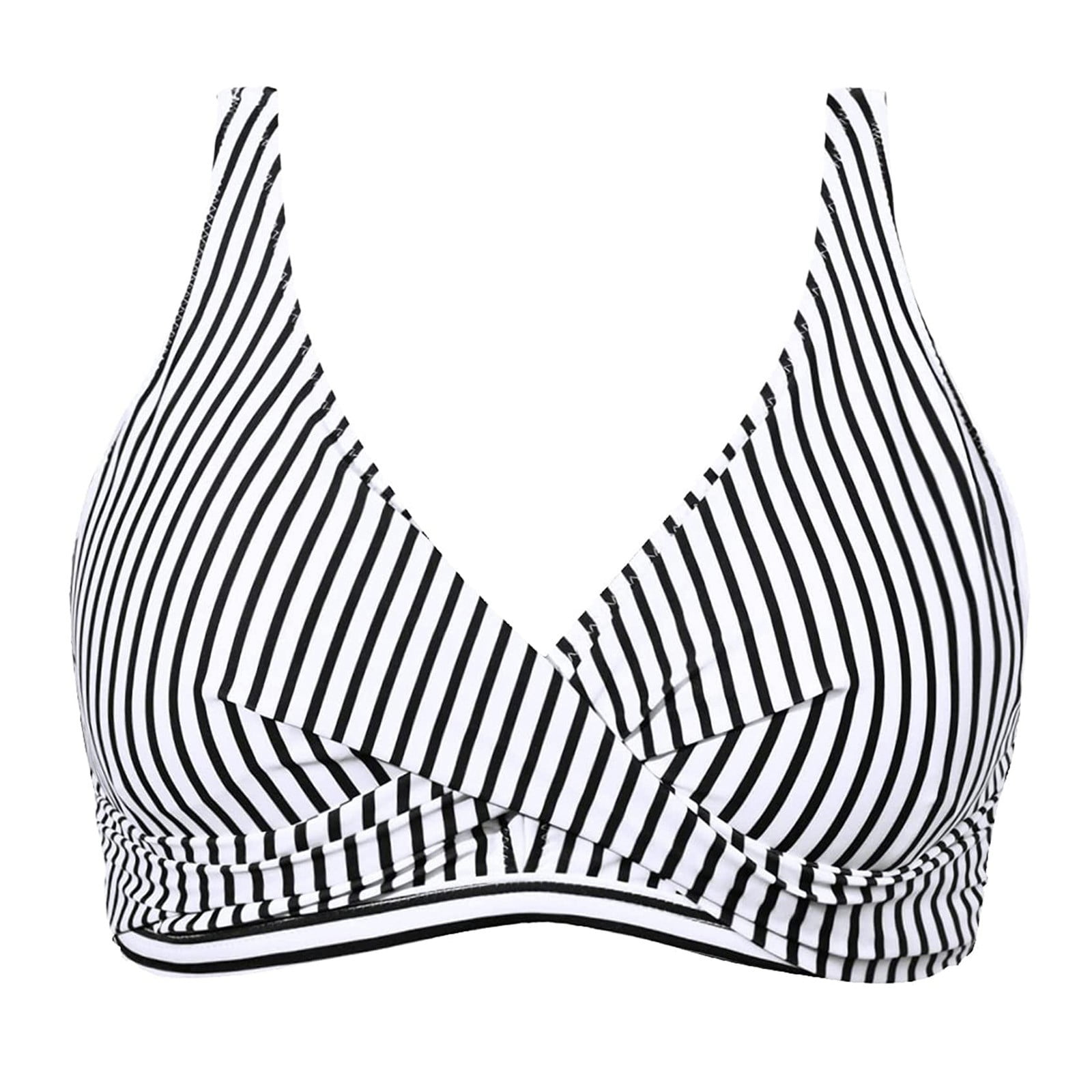 Womens Swimsuits Full Coverage Bikini Gathering Bathing Suit Top Sports Bra Bathing Suit Top