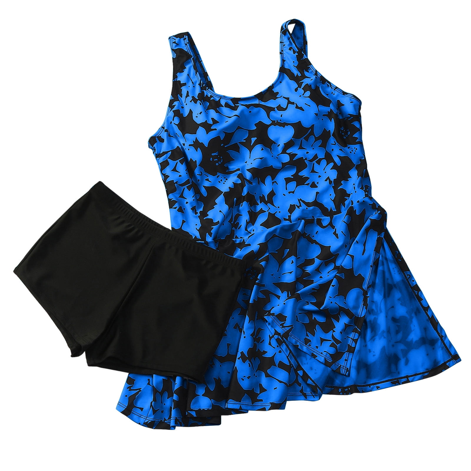 Womens Swimsuits Tummy Control Plus Size Two Piece Bathing Blouson ...