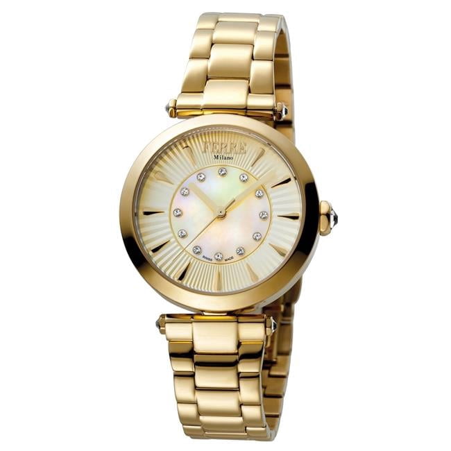 Womens Swiss Made Quartz Gold Bracelet Watch with Gold Dial - Walmart.com