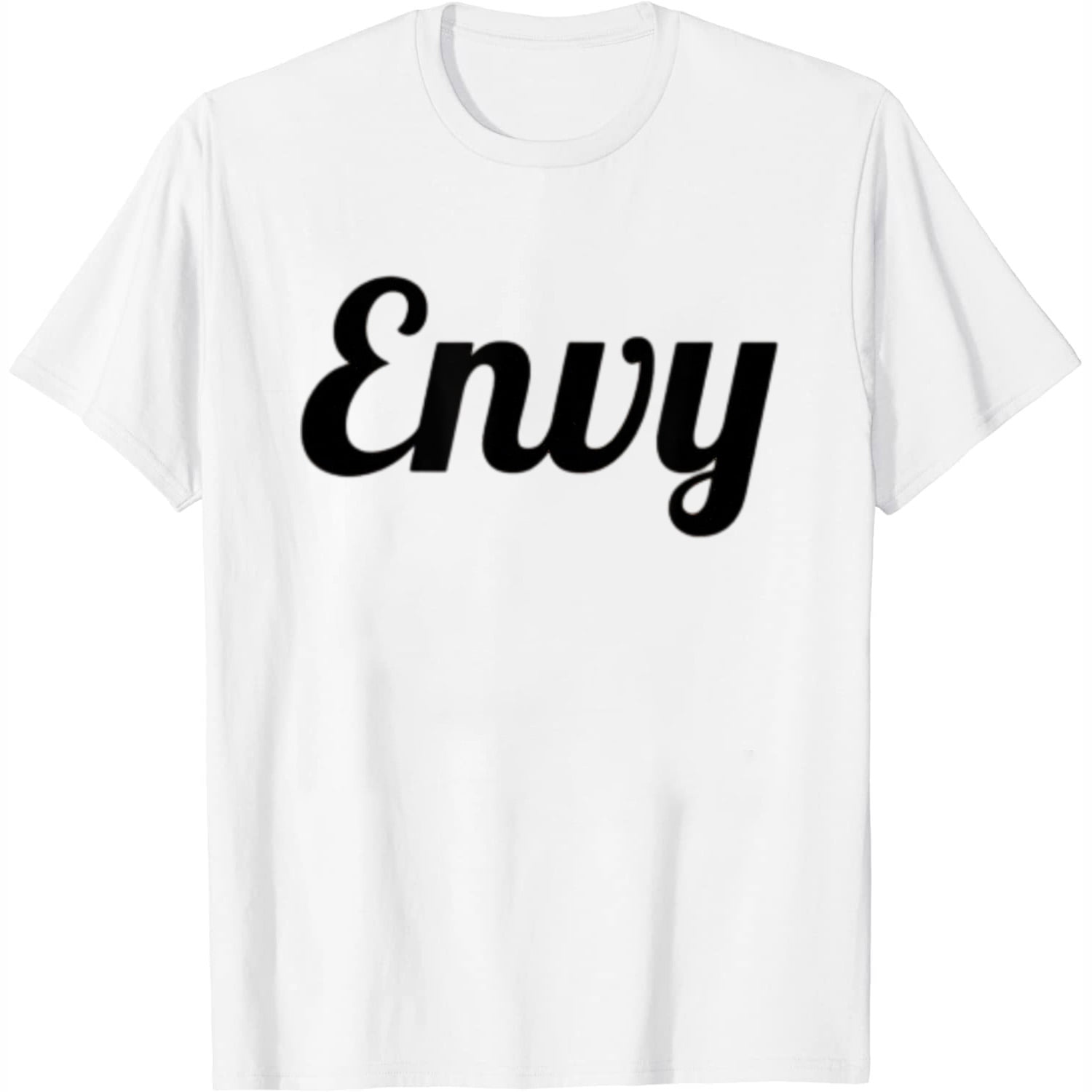 Womens T-Shirt That Says The Word - Envy | Tee With Phrase On It White ...