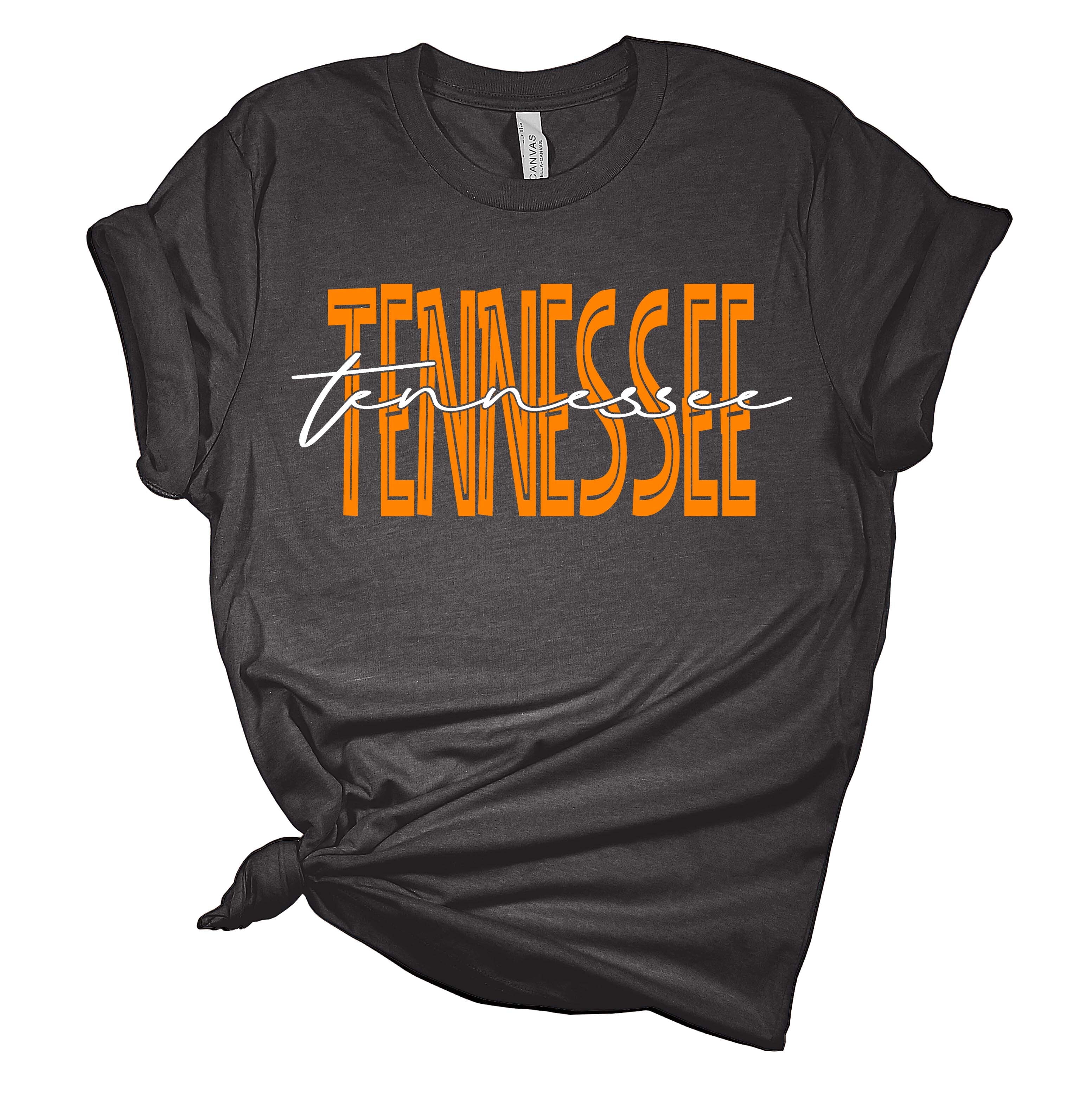 Womens Tennessee Tshirt Football TN Orange Script T Team Color ...