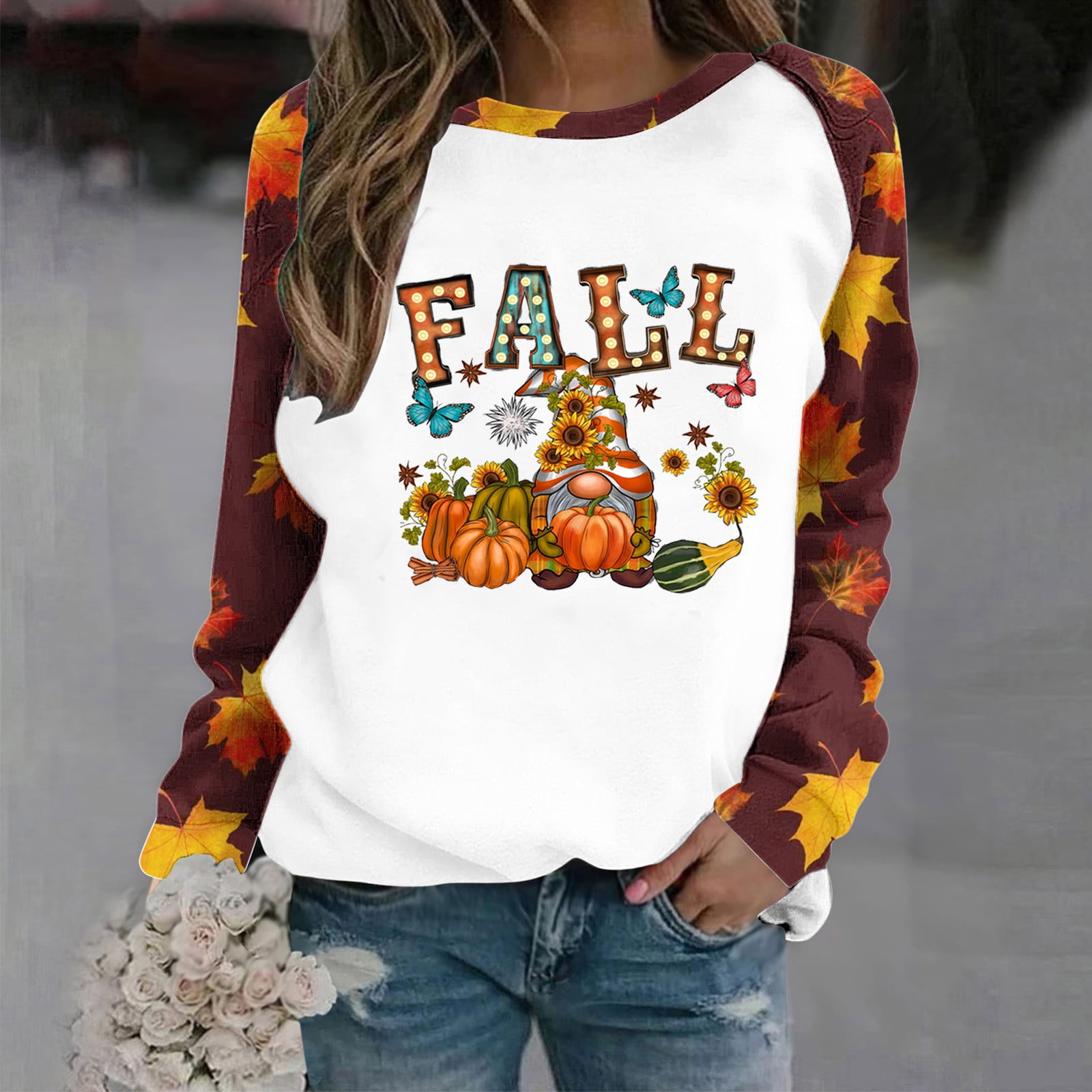 Womens Thanksgiving Sweatshirt,Thanksgiving Shirts for Women Tops ...