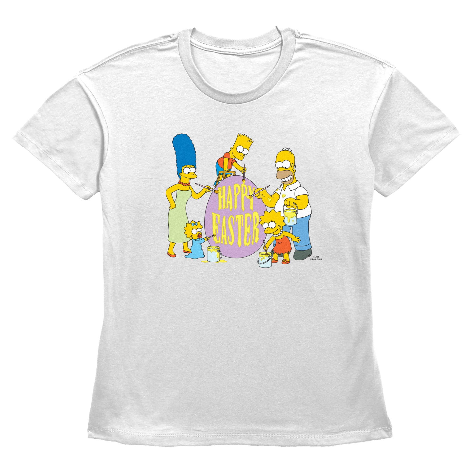 Womens The Simpsons Happy Easter Family Activities T Shirt - Walmart.com