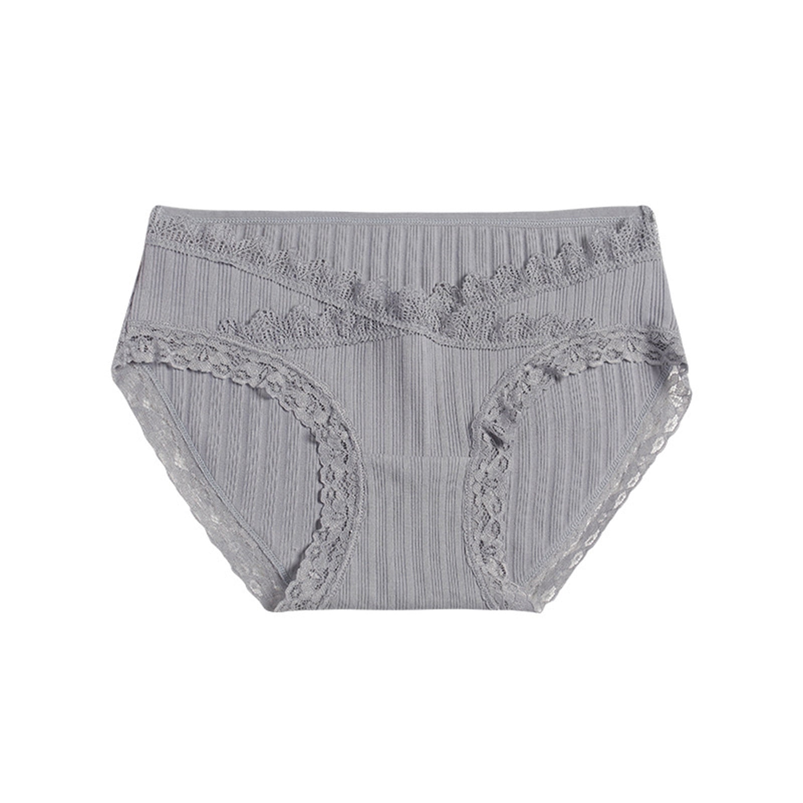 Bjutir Womens Thongs Lace Threaded Panties Early Pregnancy Low Waist