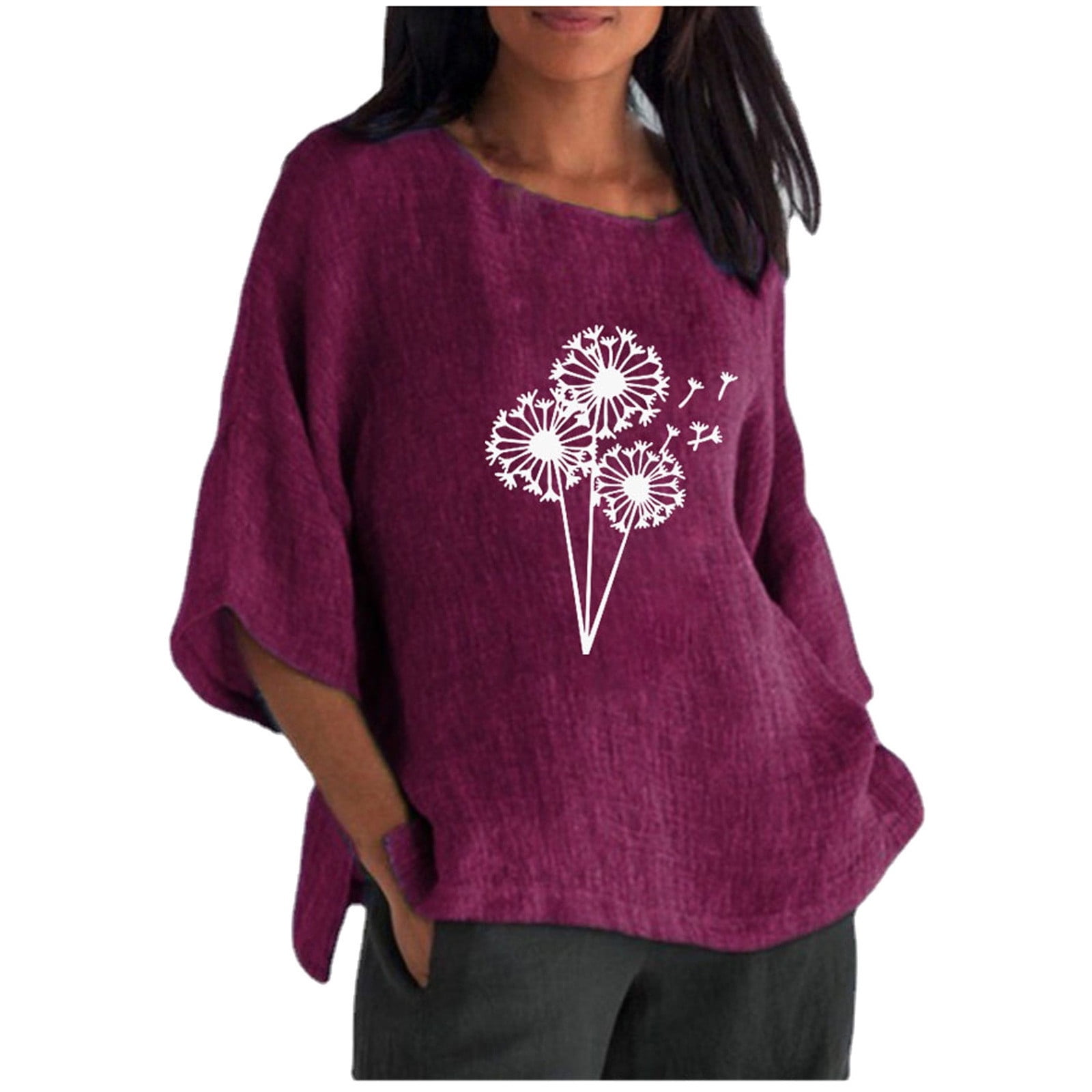 Womens Tops Clearance Under $10 Cotton Linen Tops For Women Women ...
