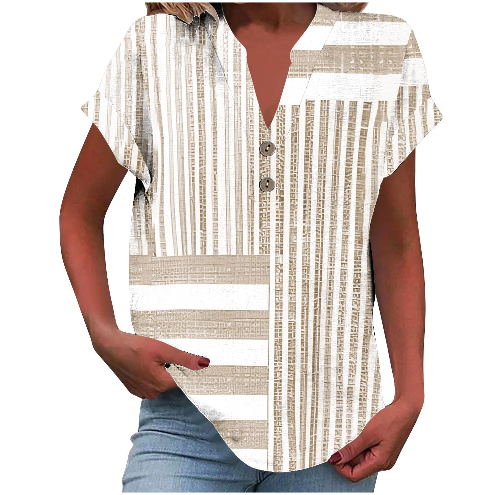 Womens Tops Petite Tops for Women Size Petite Spring Top Short Sleeve ...