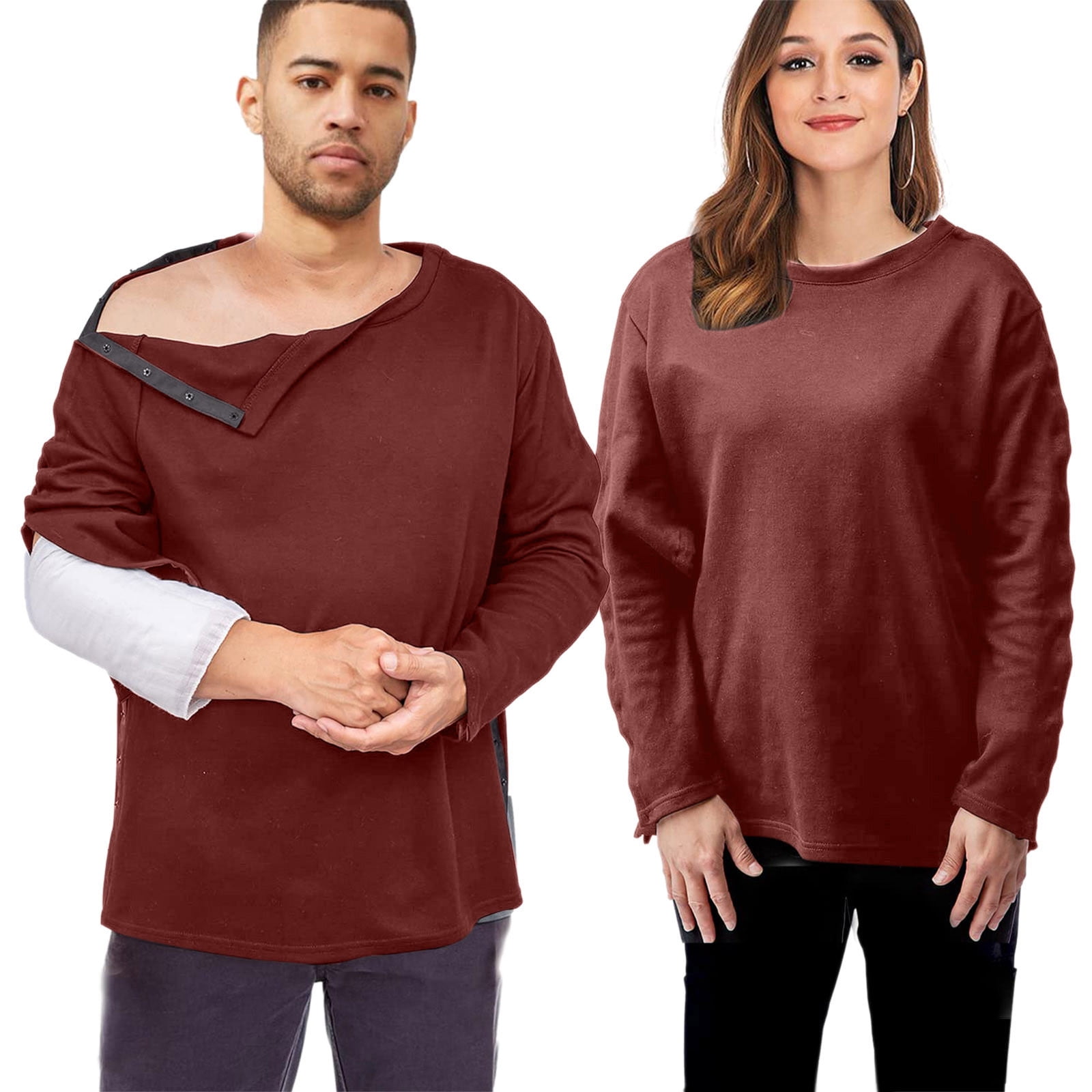 Womens Tops Women And Men'S Long Sleeve Shirt Shoulder Unisex Rehab ...