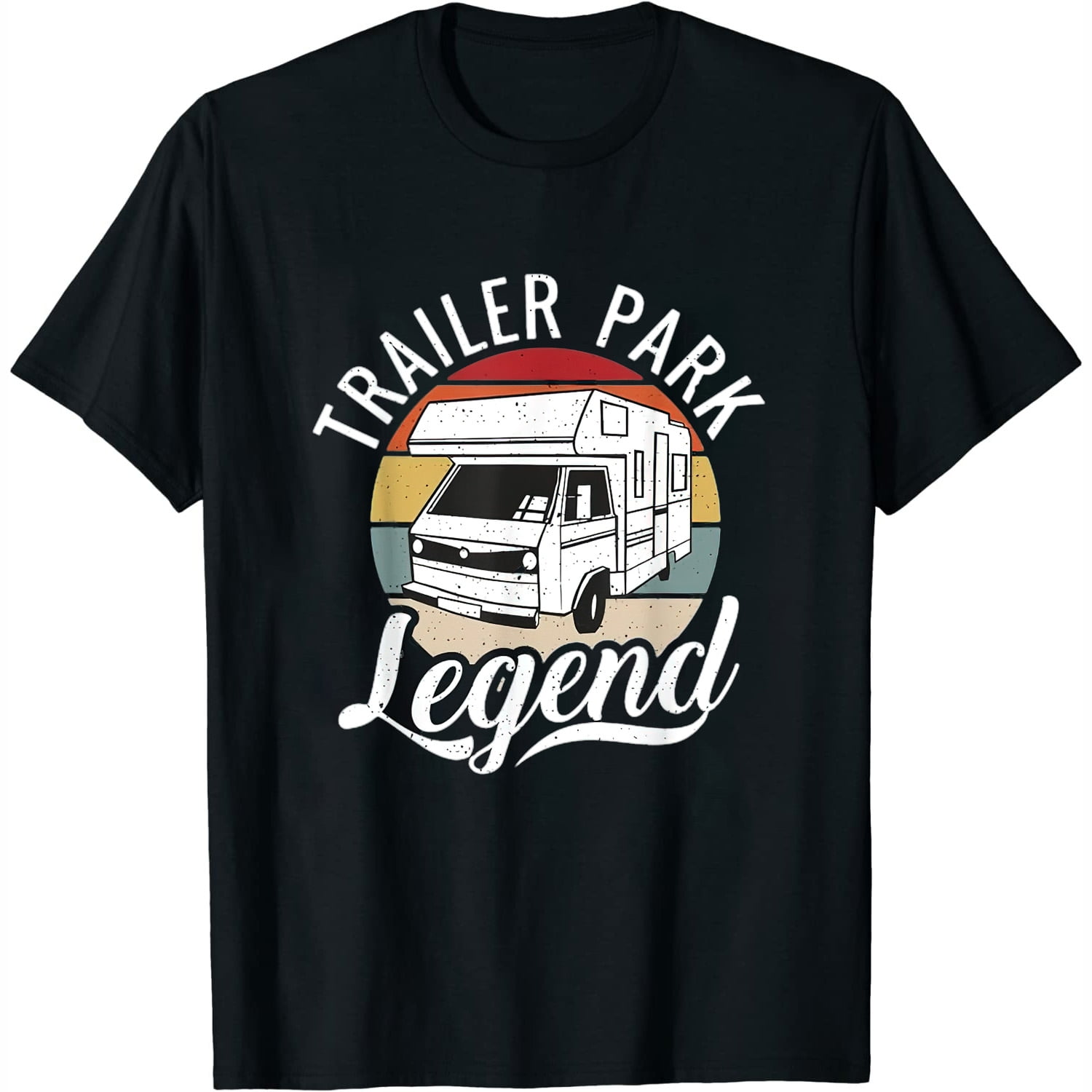 Womens Trailer Park Camping Campers Rv Trailers T-Shirt Black Small ...