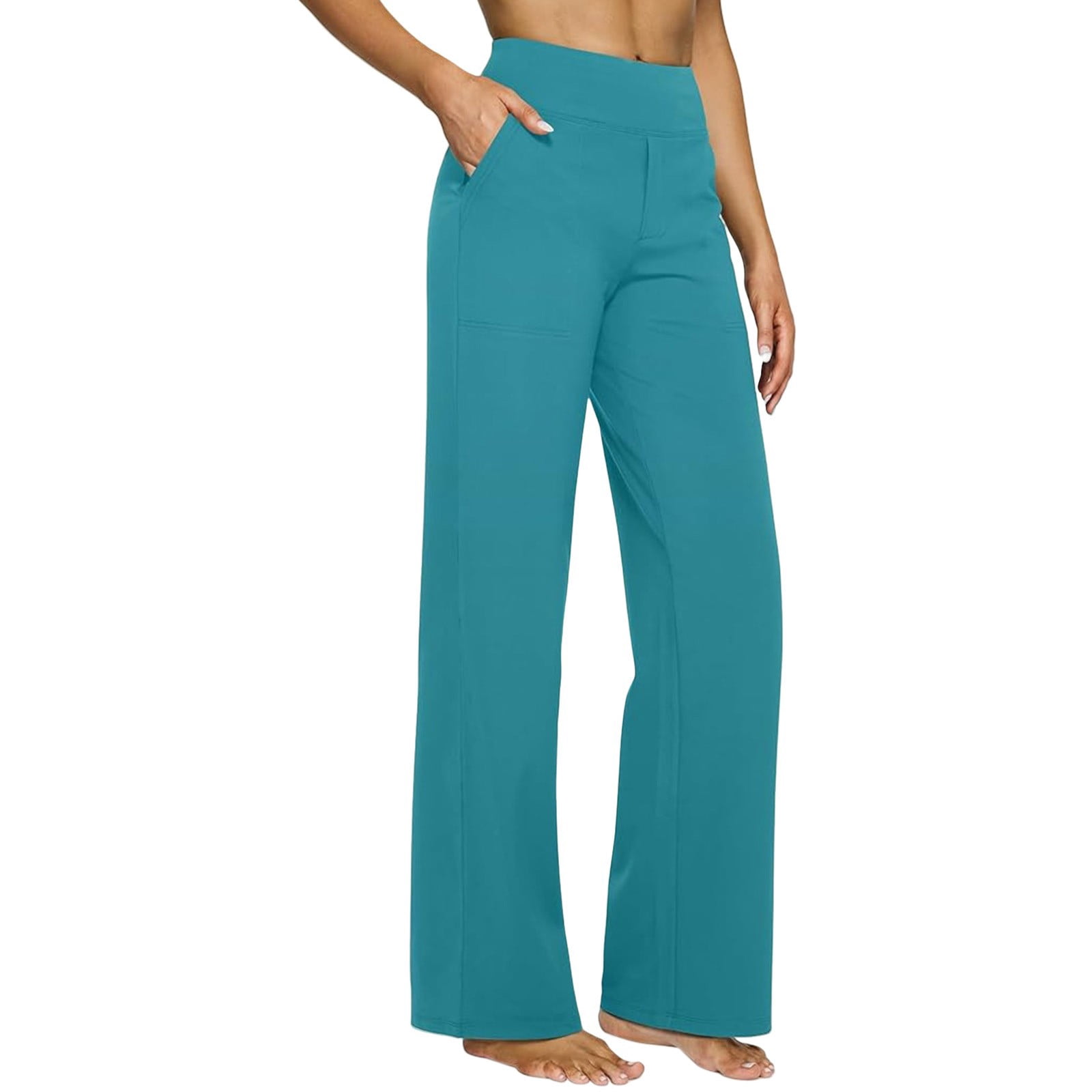 Womens Travel Pants High-Waisted Casual Pants With Elastic Waistband ...