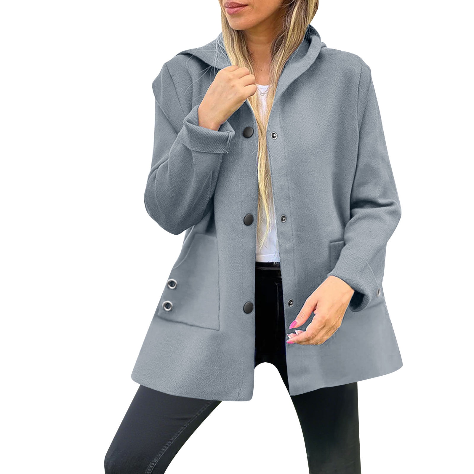 Womens Trench Coats, Women's Plus Size Trench Coat Double Breasted ...
