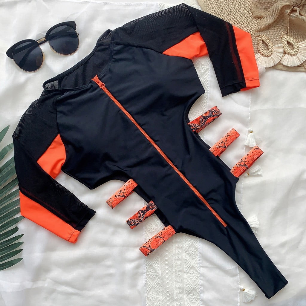 Womens Two Pieces Muslim Swimsuit Set Modest Rash Guard Swimwear Short ...