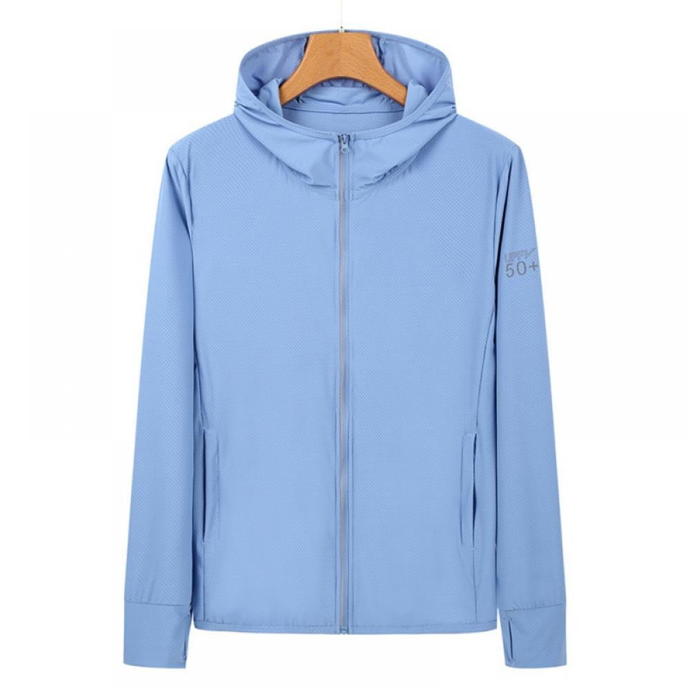 Womens UPF 50+ UV Sun Protection Women's Clothing Zip Up Hoodie Long Sleeve Fishing Running ...