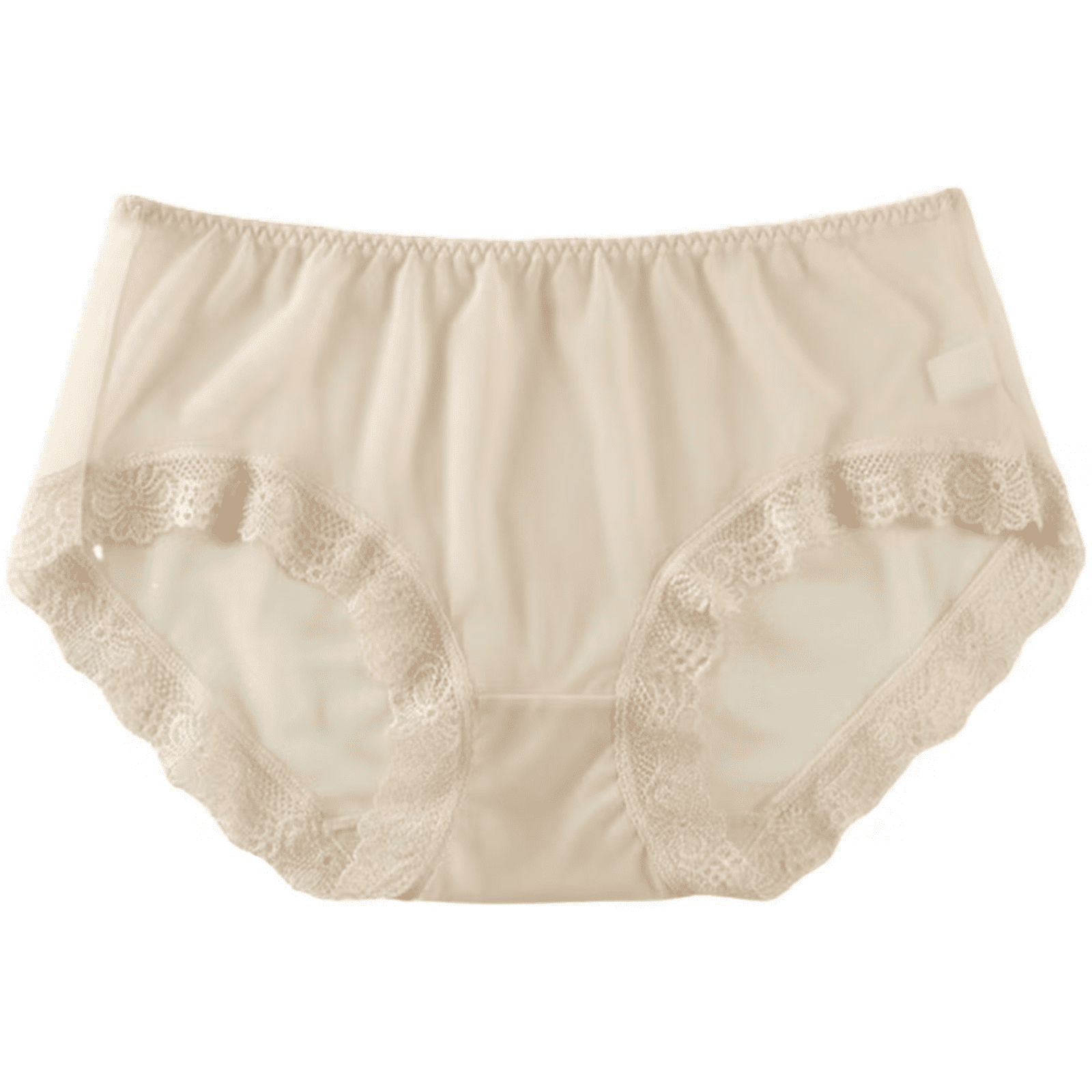 Womens Underwear Breathable Comfortable Transparent Lace Thin Mesh Mid ...